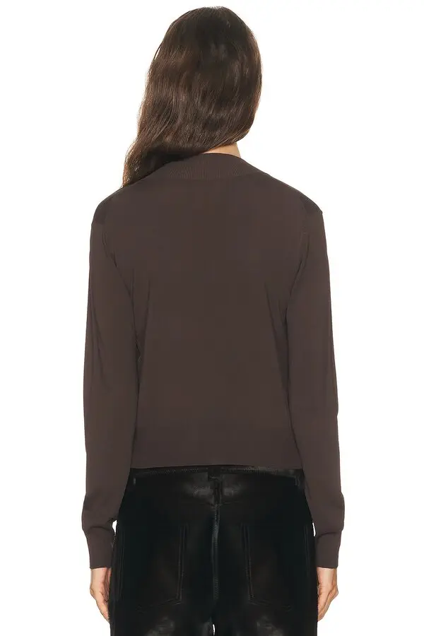 Brandon Maxwell Aubrey Cardigan - Truffle
