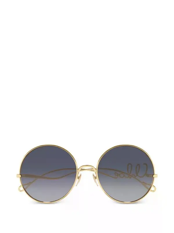 Chloé Round-frame Sunglasses - Gold