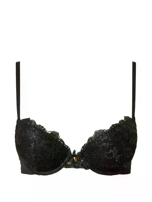 TWINSET Embroidered Push-up Bra - Black