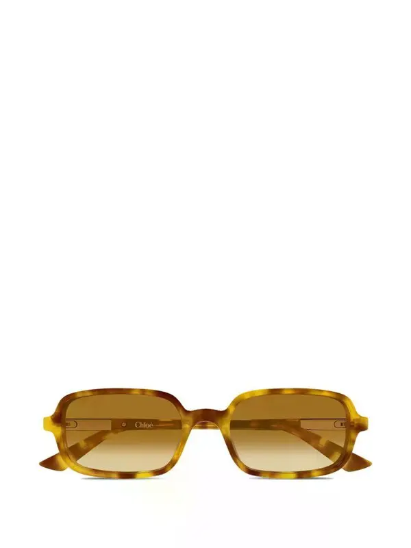 Chloé Rectangle-frame Sunglasses - Brown