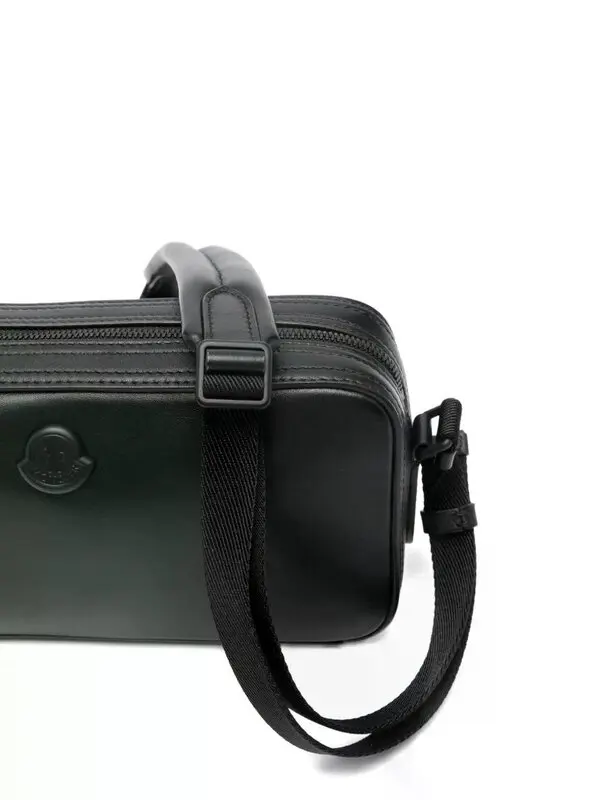 Moncler Carlo Leather Messenger Bag