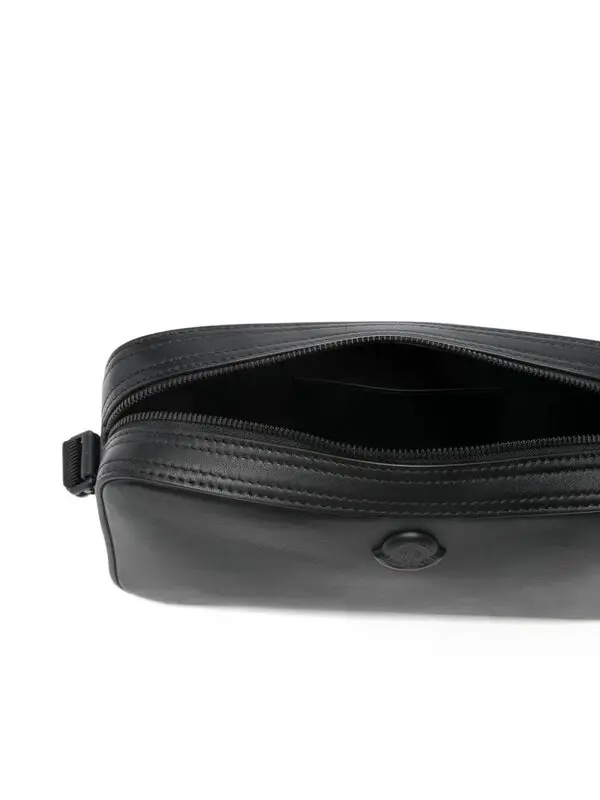 Moncler Carlo Leather Messenger Bag