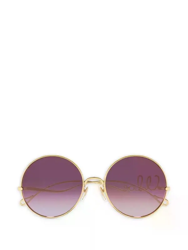 Chloé Round-frame Sunglasses - Gold
