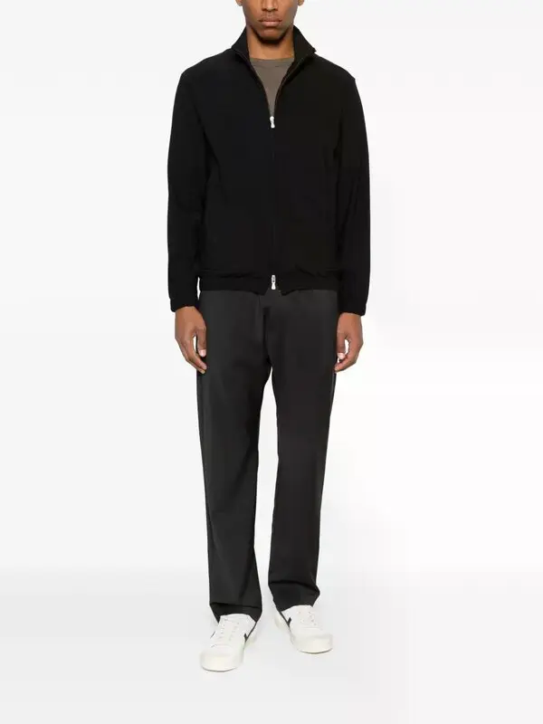 Eleventy High-neck Bomber Jacket - Black