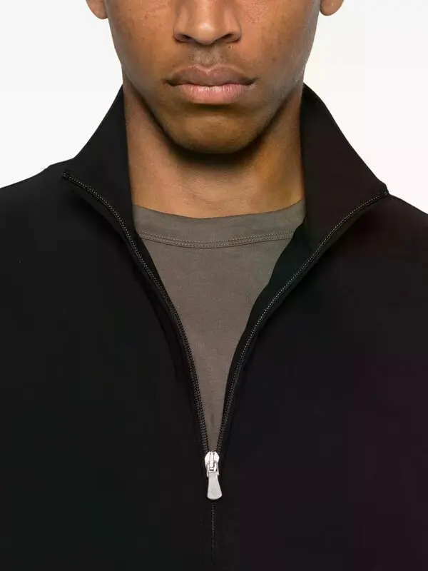 Eleventy High-neck Bomber Jacket - Black