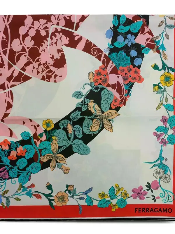 FERRAGAMO Pegaso-print Scarf