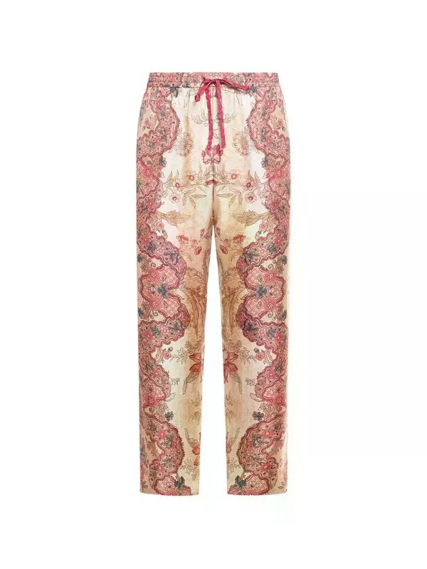 PIERRE-LOUIS MASCIA Floral-patterned Trousers