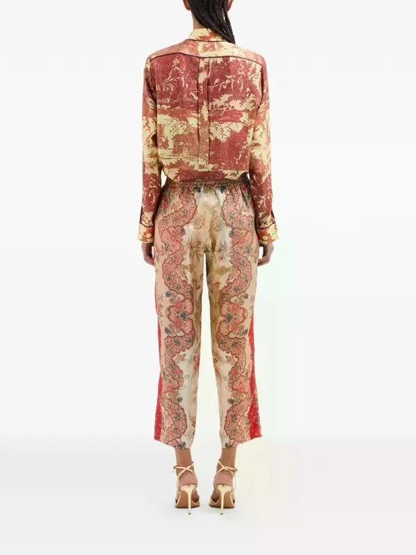 PIERRE-LOUIS MASCIA Floral-patterned Trousers