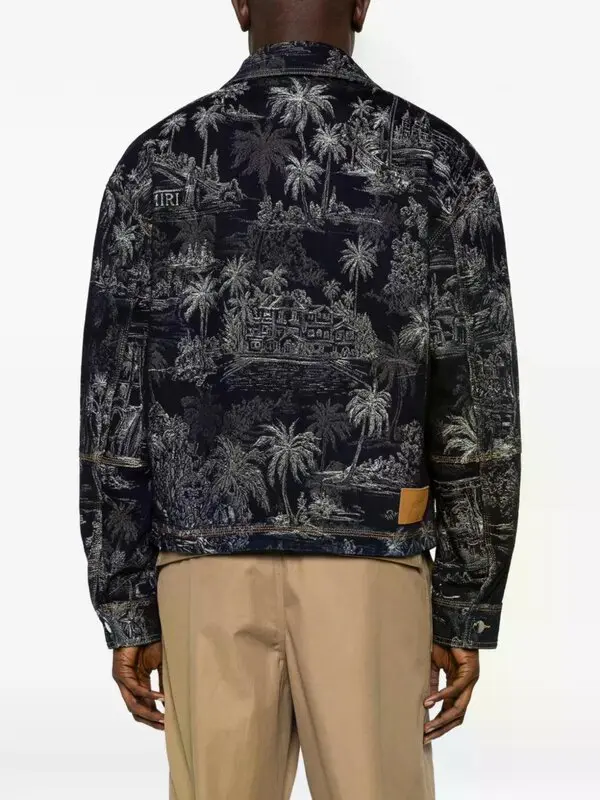 Amiri Jacquard Chateau Palms Jacket