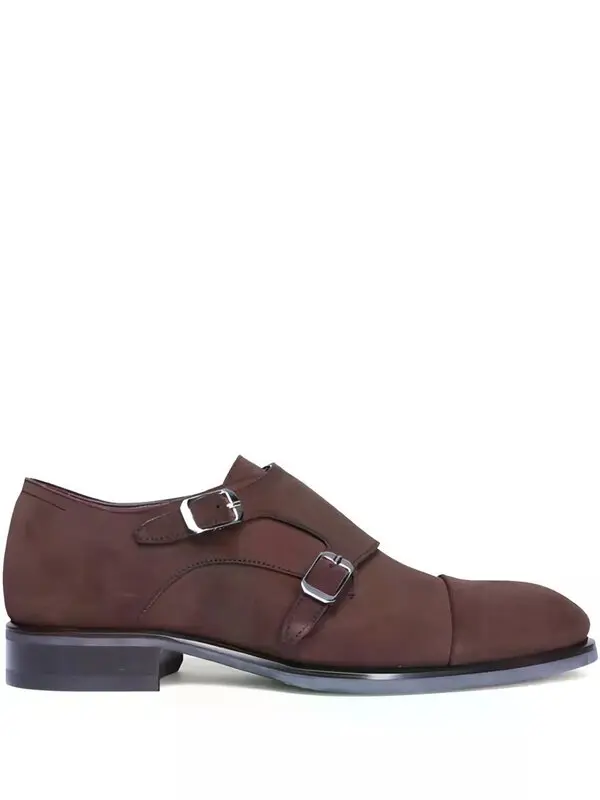 Brioni Buckle-strap Monk Shoes