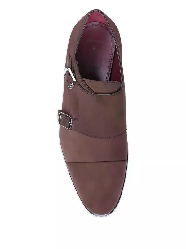 Brioni Buckle-strap Monk Shoes