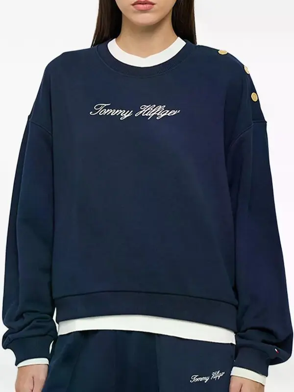 Tommy Hilfiger Button-embellished Sweatshirt
