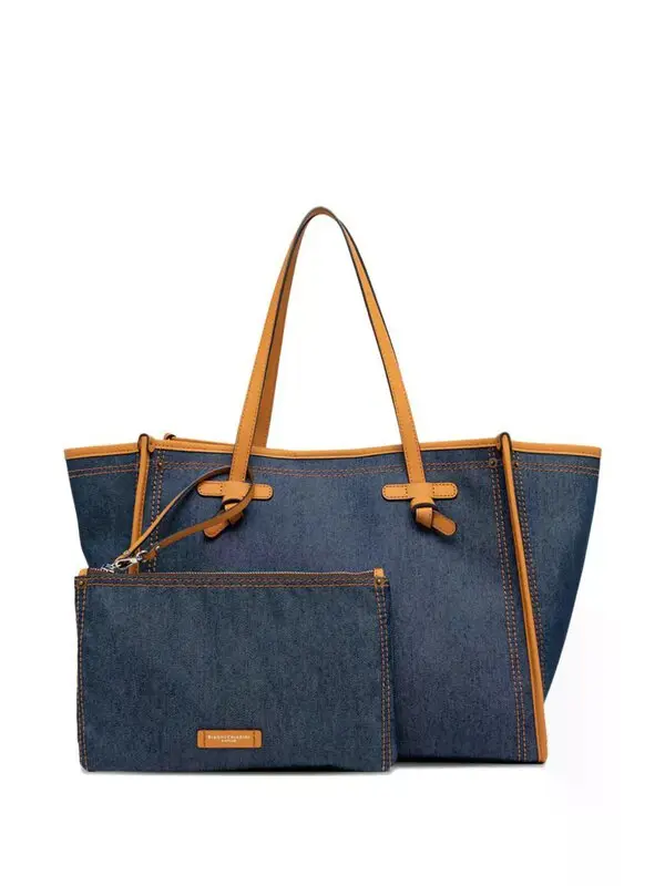 GIANNI CHIARINI Medium Marcella Tote Bag - Blue