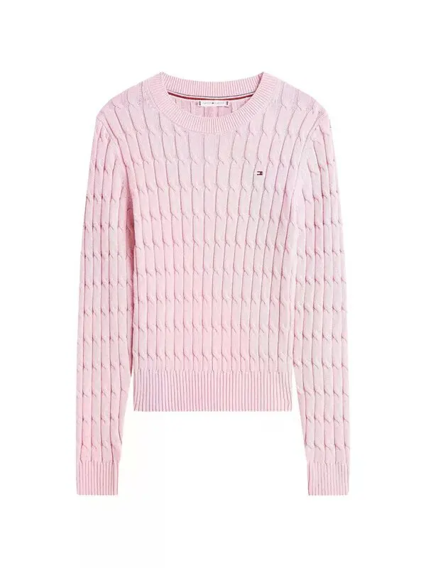 Tommy Hilfiger Cable-knit Round-neck Sweater