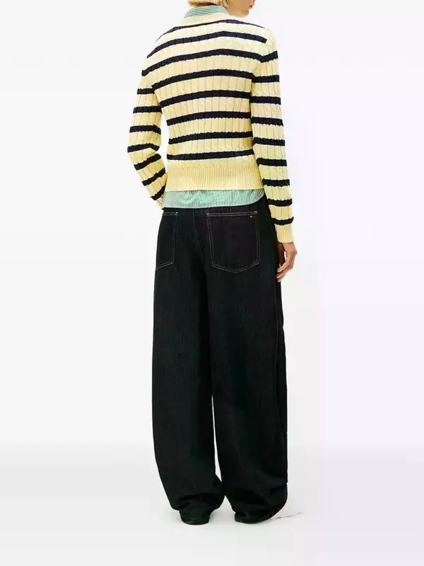 Tommy Hilfiger Striped Cable-knit Sweater