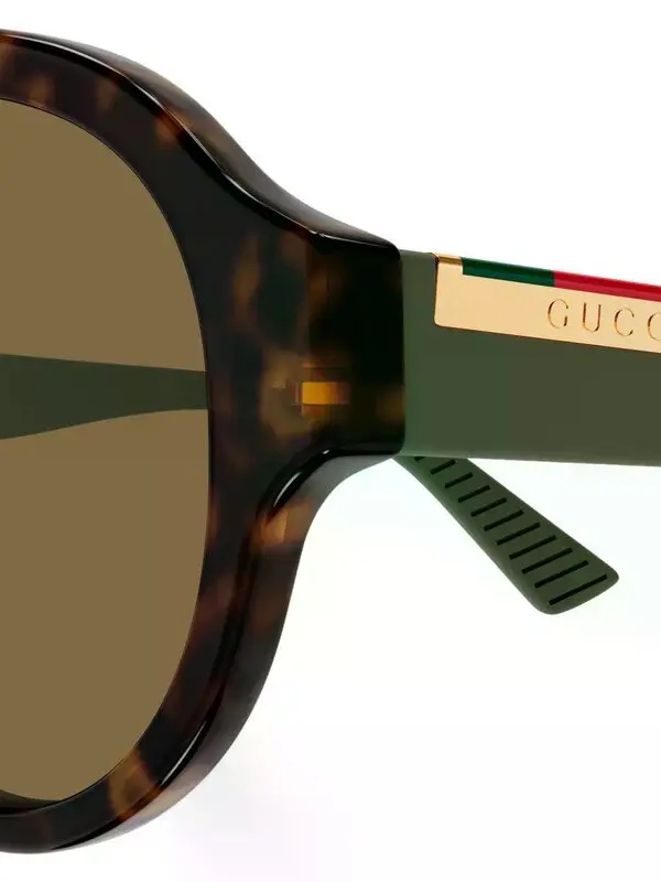 Gucci Tortoiseshell Pilot Sunglasses