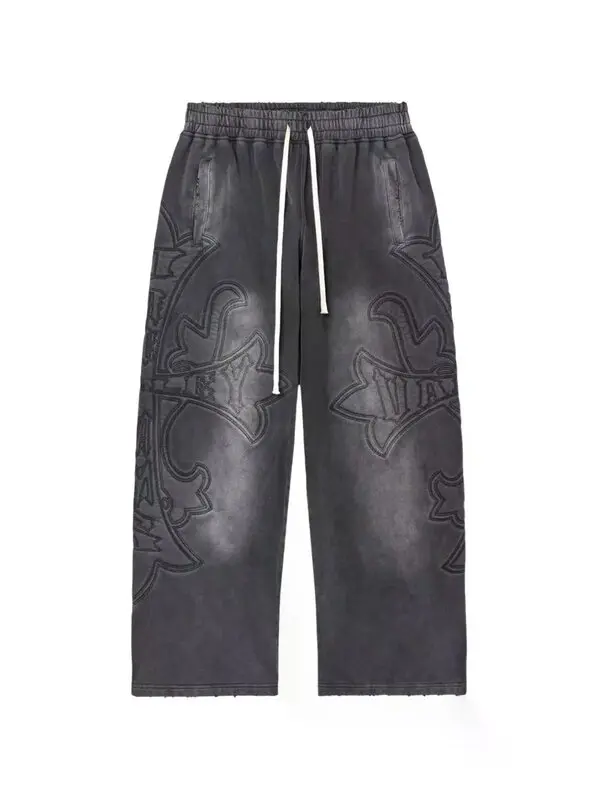 VALE Carver Embroidered Track Pants - Grey