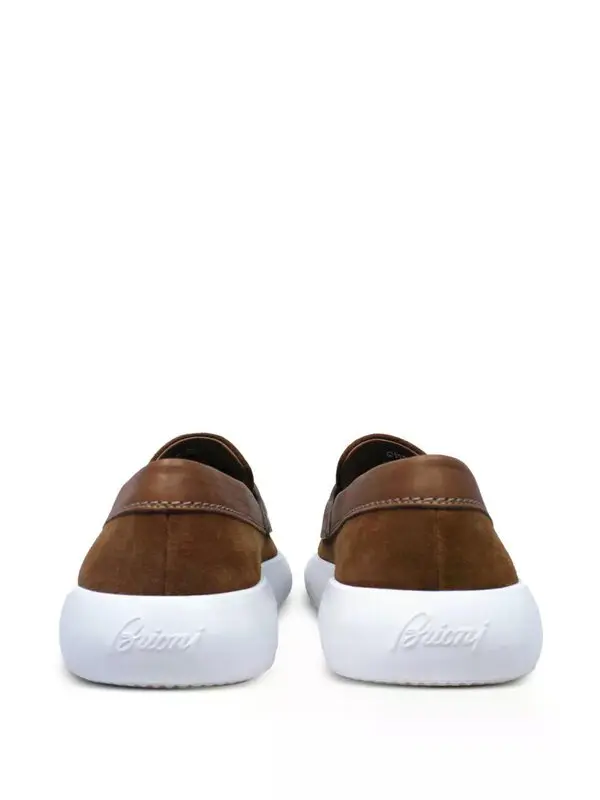 Brioni Suede Strap Sneakers