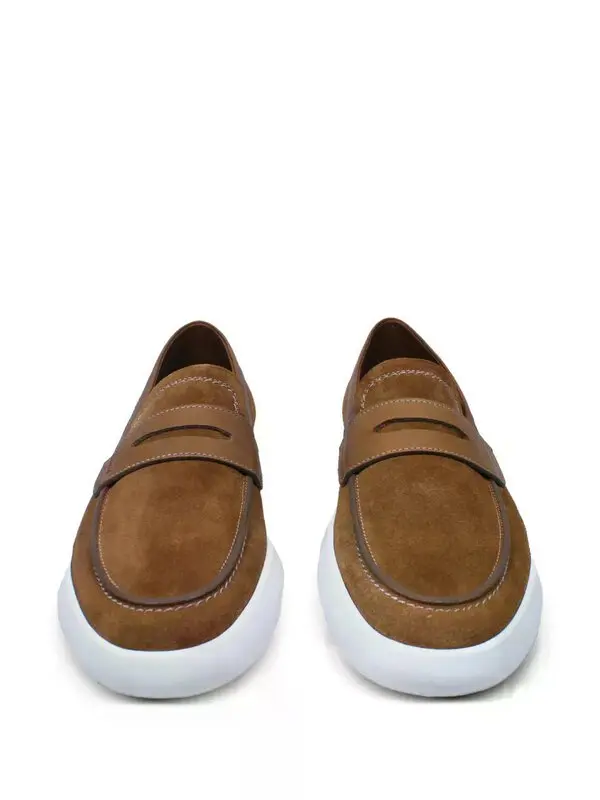 Brioni Suede Strap Sneakers