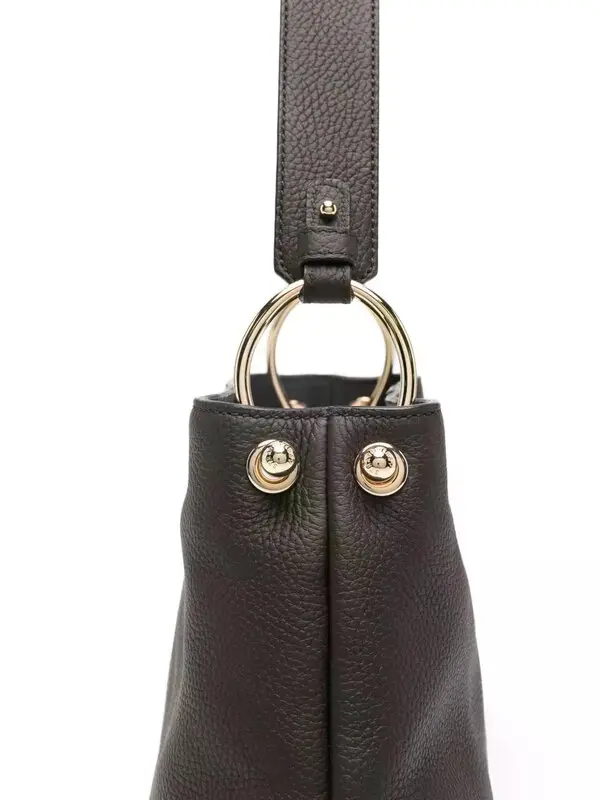 Strathberry Lana Ring-detail Shoulder Bag - Brown