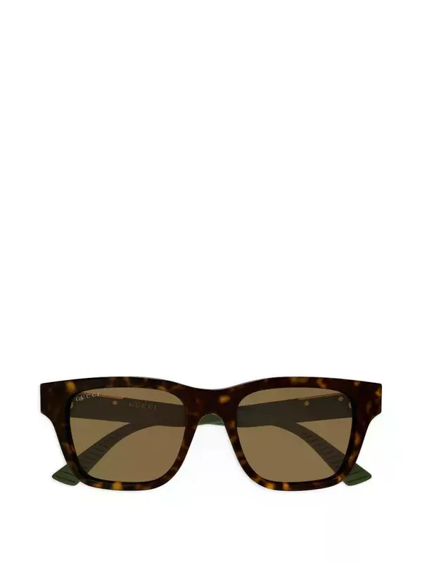 Gucci Square Sunglasses - Brown