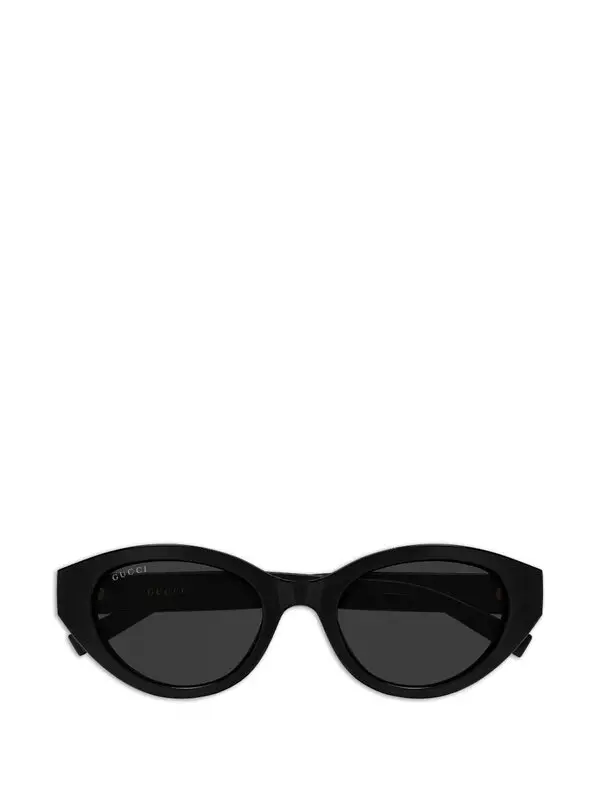 Gucci Cat-eye Stripe Sunglasses - Black