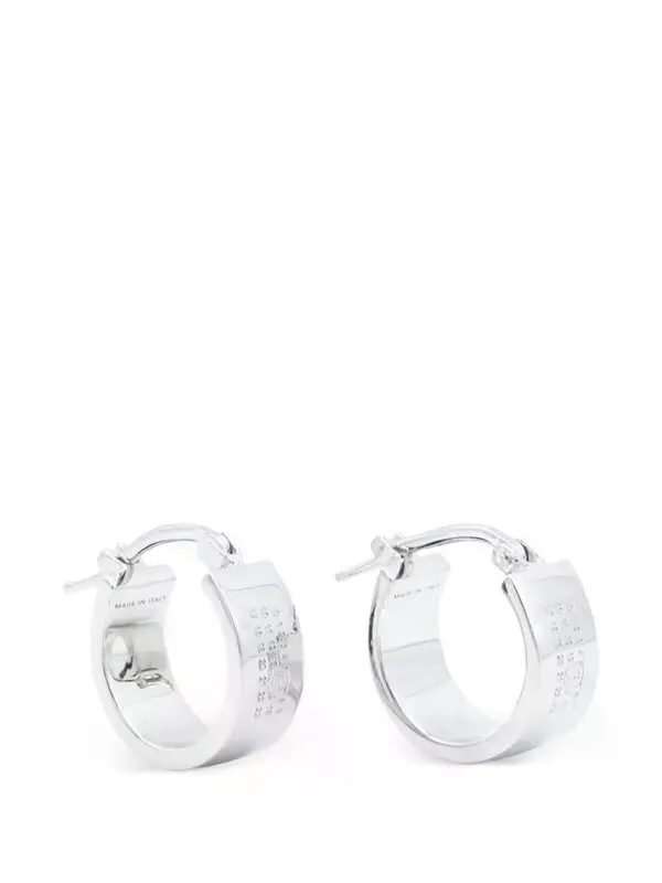 MAISON MARGIELA Polished Bijoux Hoop Earrings - Silver