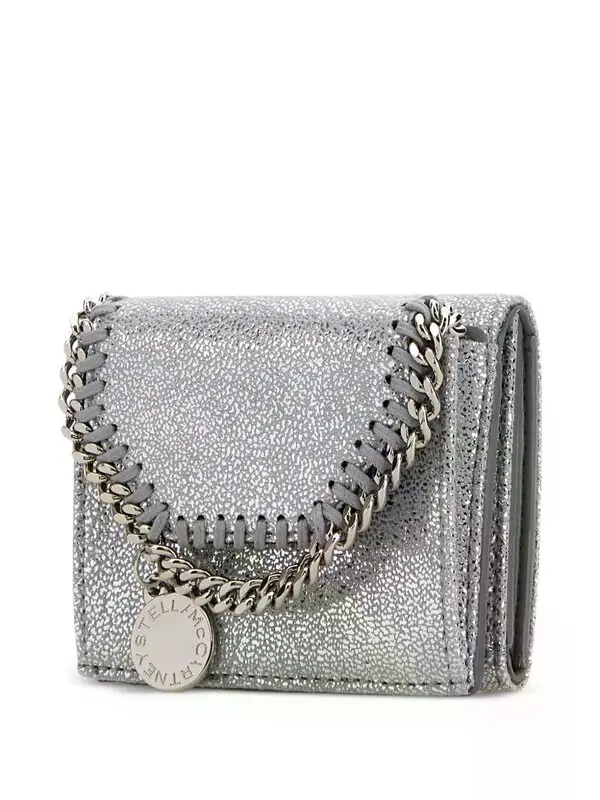Stella McCartney Shaggy Deer Falabella Wallet - Silver