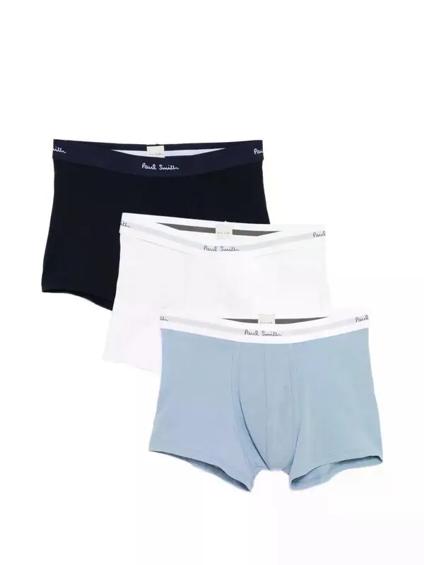 Paul Smith Logo-waistband Briefs - Blue