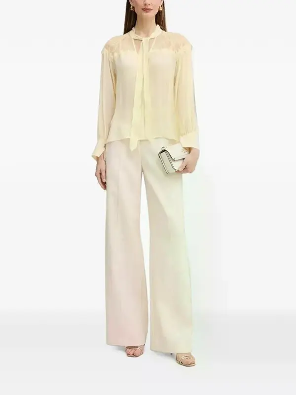Patrizia Pepe Tie-neck Blouse - Neutrals