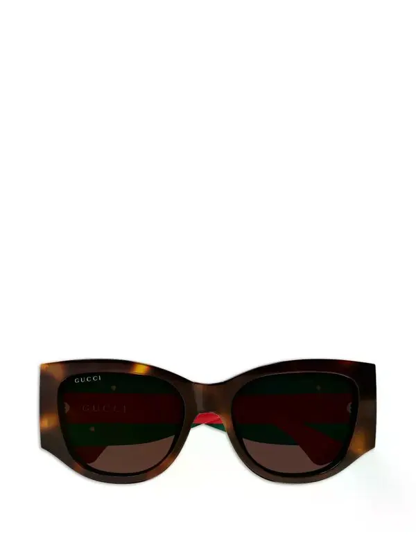 Gucci Geometric Sunglasses - Brown