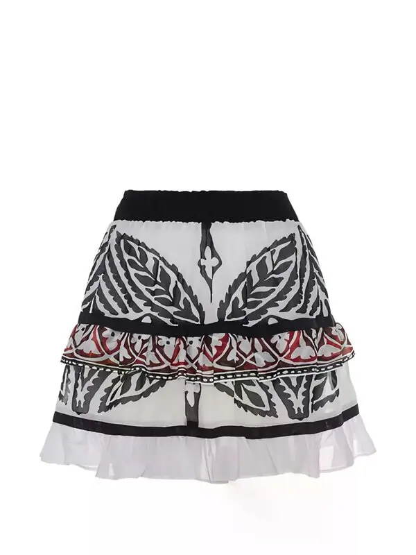 Devotion Patterned Mini Skirt