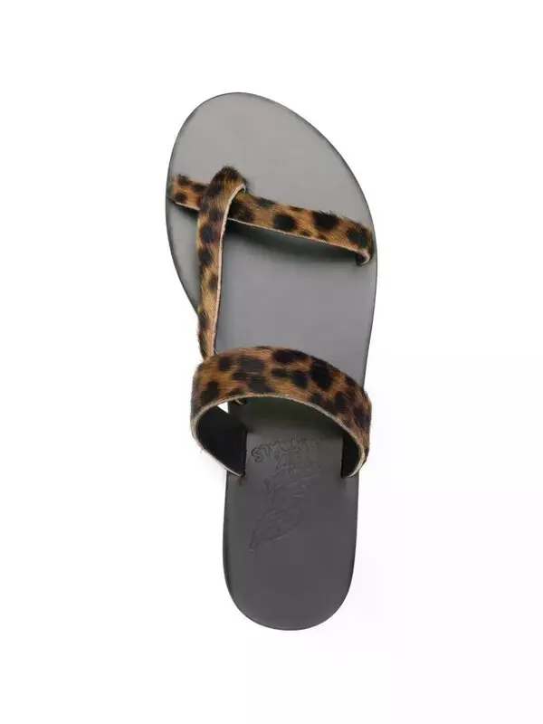 ANCIENT GREEK SANDALS Strappy Lynx Flat Sandals