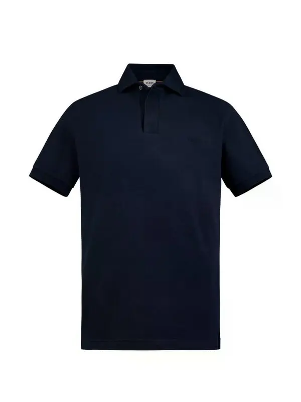 TOD'S Logo-embroidered Polo Shirt - Blue