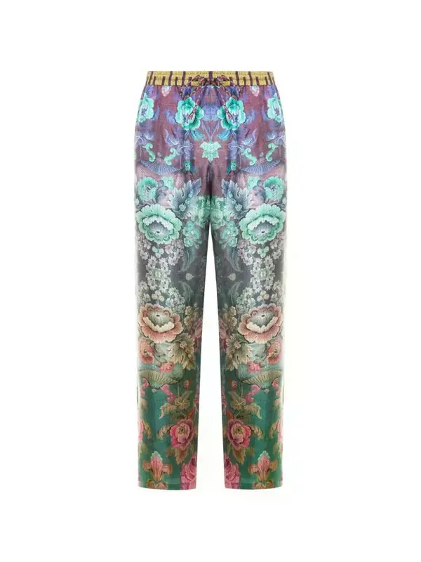 PIERRE-LOUIS MASCIA Floral Straight-leg Trousers