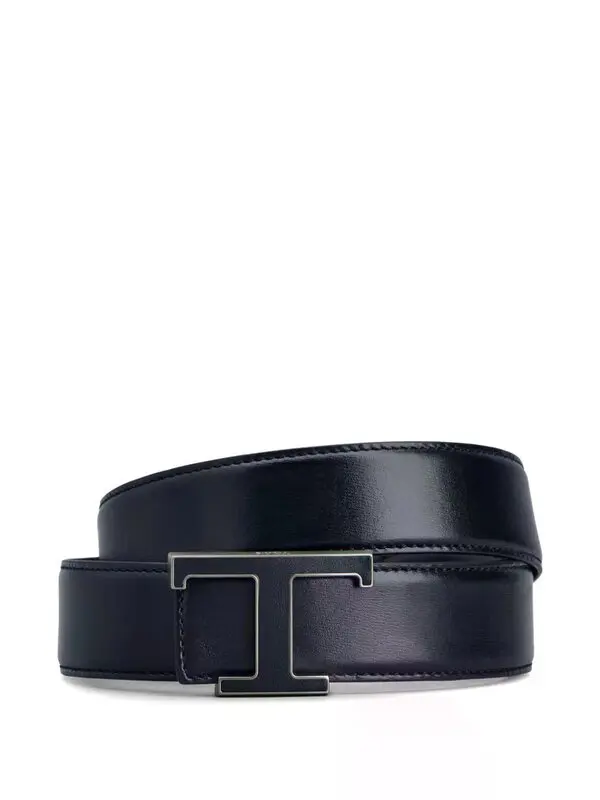 TOD'S T-buckle Belt - Black