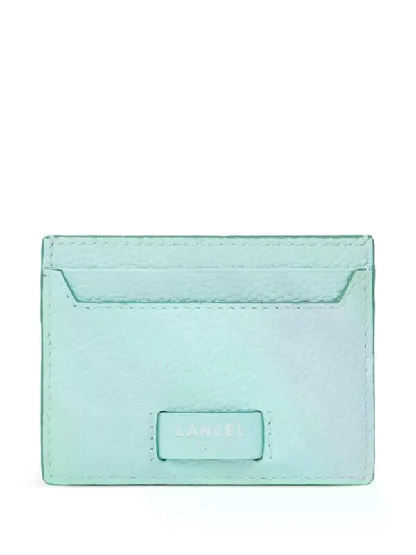 LANCEL Leather Card Holder - Blue