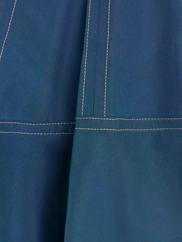 TOD'S Seam-detail Midi Dress - Blue