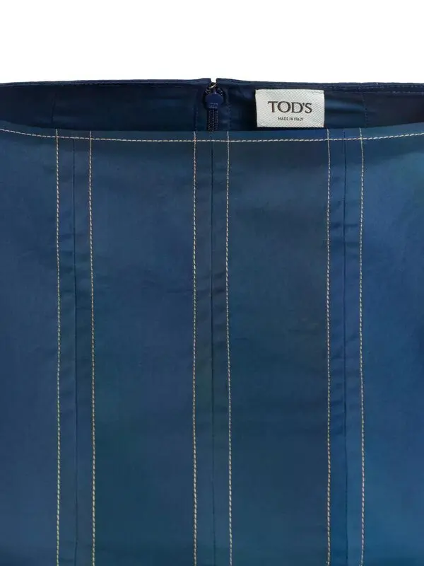 TOD'S Seam-detail Midi Dress - Blue