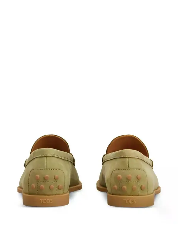 TOD'S Suede Penny Loafers - Neutrals
