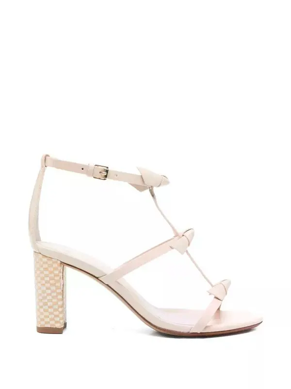 ALEXANDRE BIRMAN Knot-detail Leather T-strap Sandals