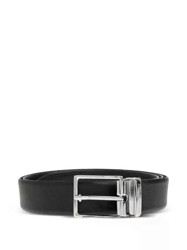 Emporio Armani Logo Belt - Black