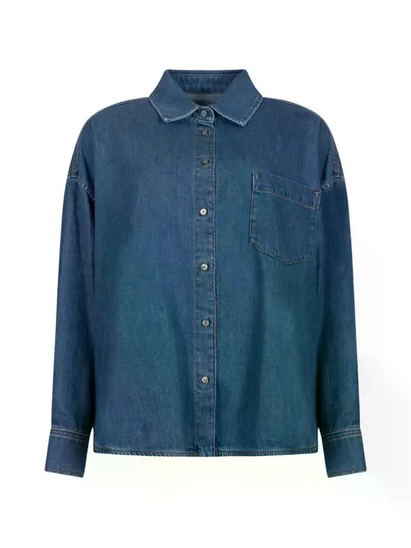 Max Mara Collared Pocket Shirt - Blue