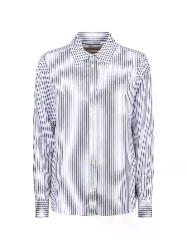 Max Mara Striped Chest-pocket Shirt - White