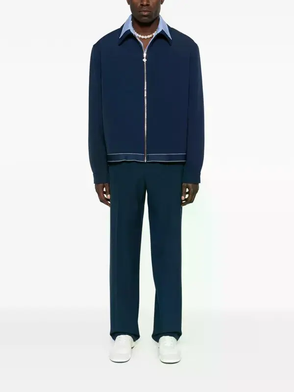 Casablanca Elasticated Waist Trousers - Blue