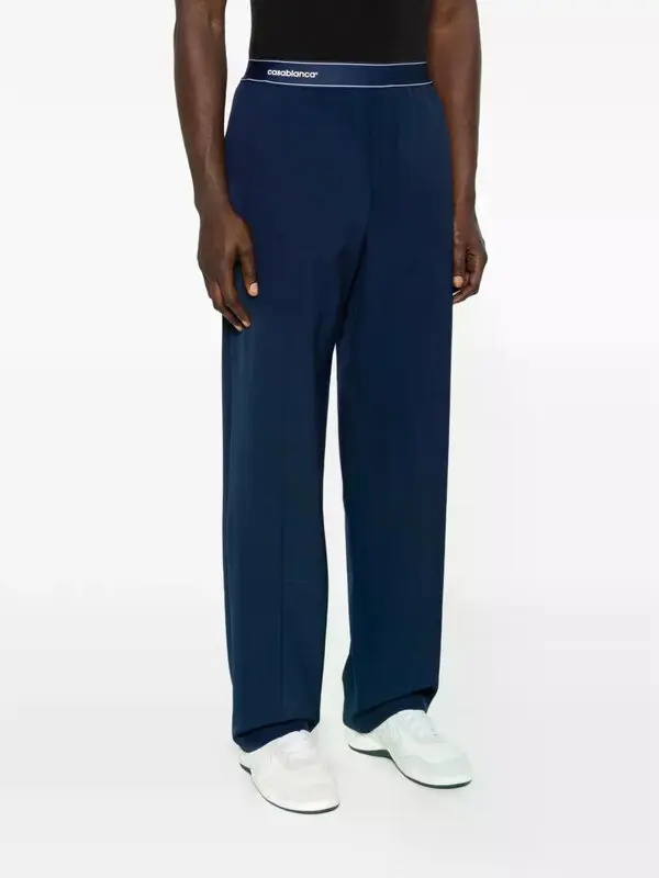 Casablanca Elasticated Waist Trousers - Blue