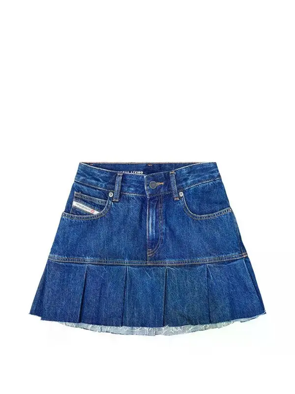 DIESEL® Denim A-line Mini Skirt