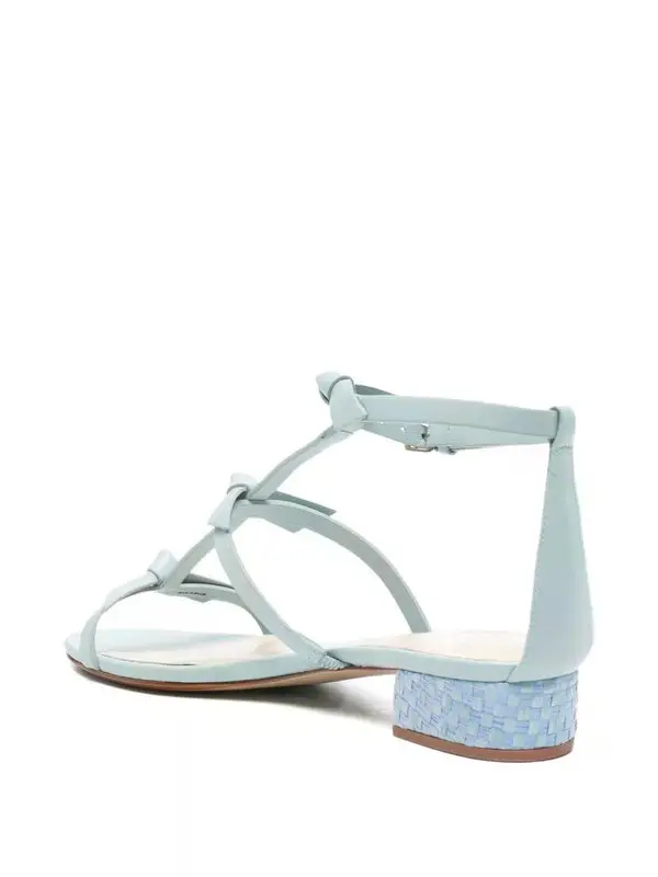 ALEXANDRE BIRMAN Knot-detail Sandals - Blue