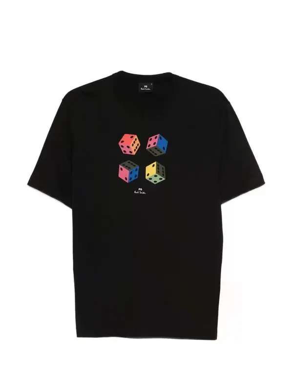 Paul Smith Dice-print T-shirt - Black