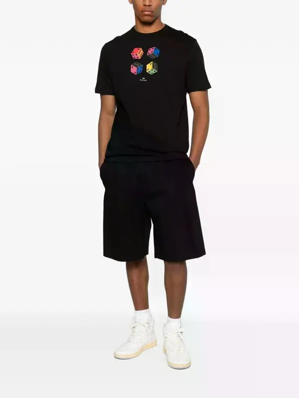 Paul Smith Dice-print T-shirt - Black
